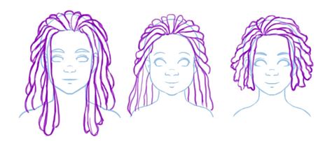 How To Draw Natural Textured Afro Hairstyles Afros Locs Braids
