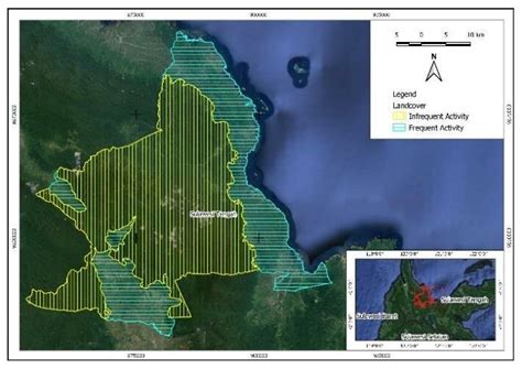 map of land cover parameter b slope parameter value map as visualized