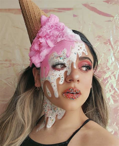 Pin By Tammy Baker On Ice Cream 🍦 Halloween Costumes Makeup Crazy