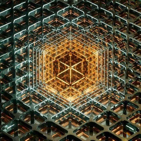 premium ai image abstract technological hexagonal background 3d rendering