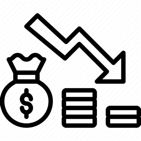 Recession Inflation Finance Economy Investment Crisis Icon