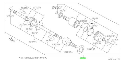 Buy Genuine Subaru 28421fg011 Drive Shaft Assembly Rear Prices Fast