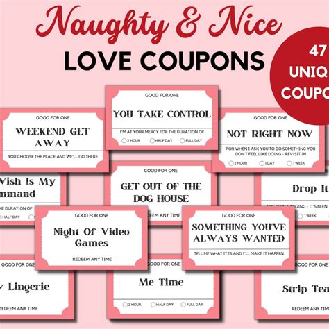 Sex Coupon Book For Her Etsy