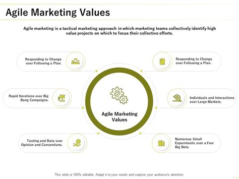 Agile Marketing Values Ppt Powerpoint Presentation Pictures Background Designs Presentation