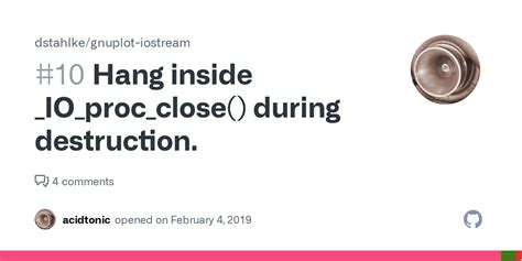 Hang Inside Io Proc Close During Destruction Issue Dstahlke Gnuplot Iostream Github