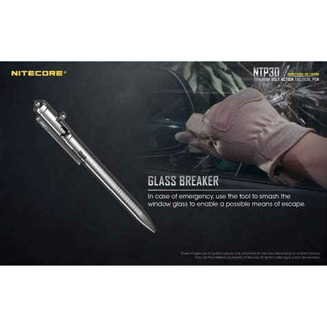 Nitecore Ntp30 Tactical Pen Nitecore Ntp30 Titanium Bidirectional Bolt Action Tactical Pen
