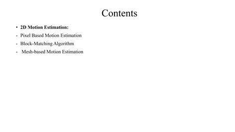 Motion Estimation Umit 5 Iipdf
