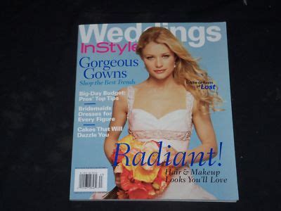2006 Summer In Style Weddings Magazine Emilie De Ravin Cover B 426