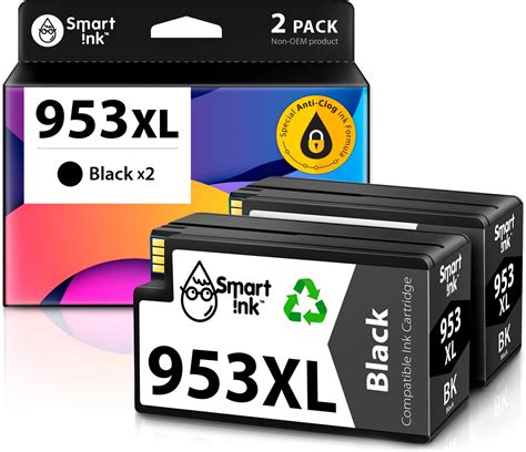 Smart Ink Compatible Ink Cartridge Replacement For Hp 953xl 953 Xl 2 Multipack 2 Black Xl With
