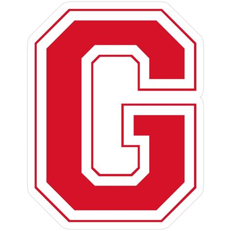 Red Varsity Letter G Sticker In 2025 Varsity Letter Letter G Lettering