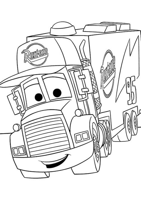 Disney Cars Frank Coloring Pages Disney Cars King Coloring Page Free