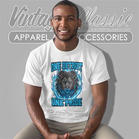 One Detroit One Pride Detroit Lions Shirt Vintagenclassic Tee