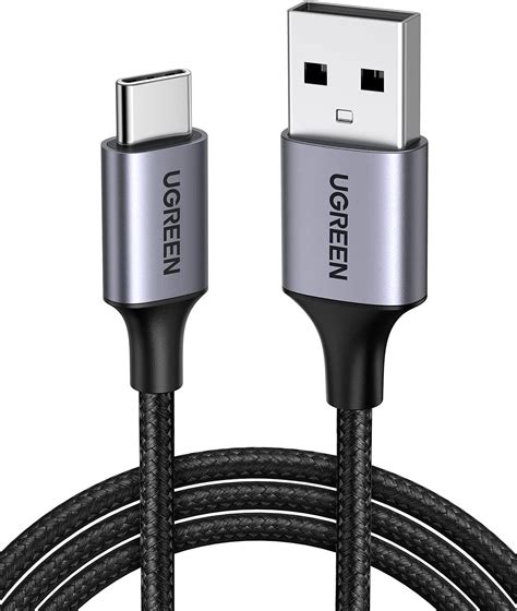 Ugreen 60125 Cable Usb Usb Type C Quick Charge 30 Cable 3a 05m Gray