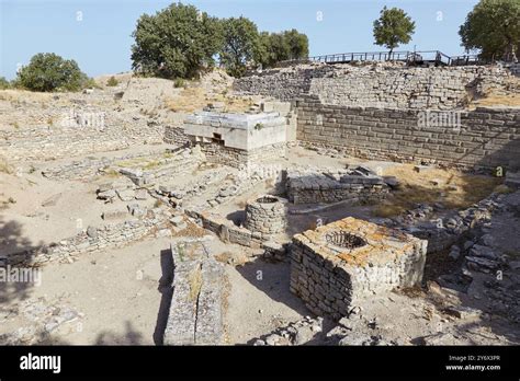 Visiting Troy Today One Can See Remnants Of Buildings Which Date To