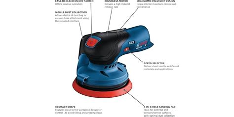 Bosch Gex12v 5n 12v Max 5 Random Orbit Sander