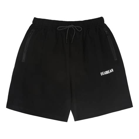 Basic Black Shorts Deadbear India