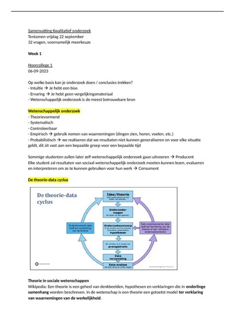 Samenvatting Basis Van Onderzoeksmethoden En Statistiek Kwalitatief