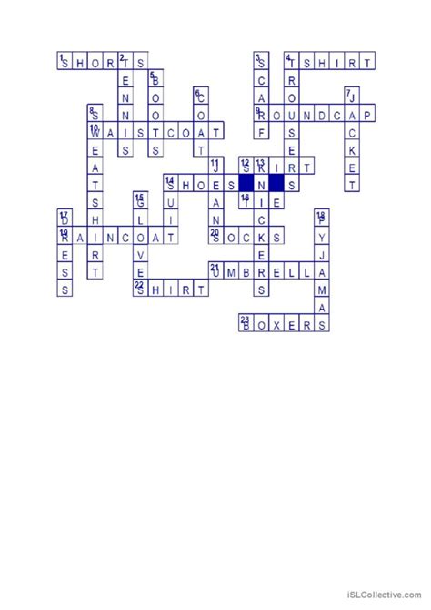 Cross Words Crossword English Esl Worksheets Pdf And Doc