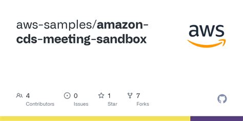 Github Aws Samplesamazon Cds Meeting Sandbox