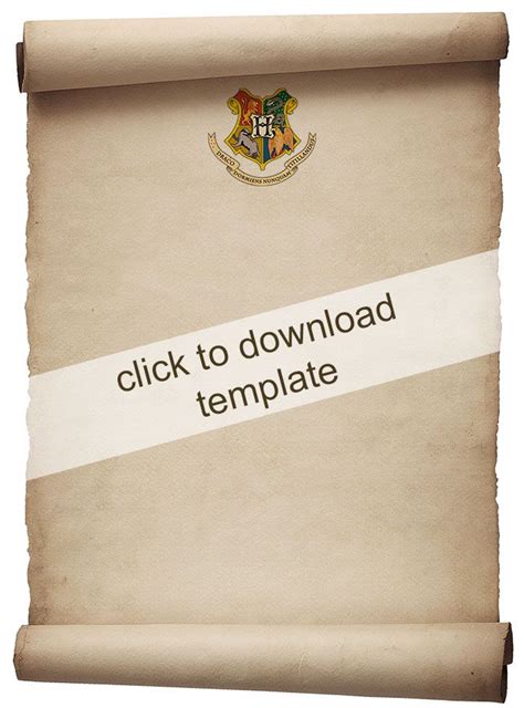 Harry Potter Party Invitation Template Hogwarts Acceptance Letter
