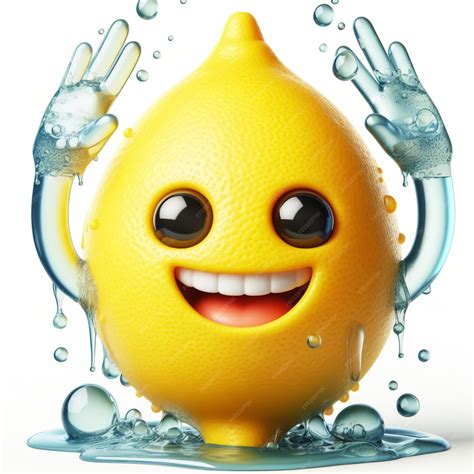 Premium Photo 3d Funny Lemon Cartoon Agriculture And Healthy Food Ai