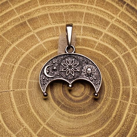 Срібний кулон оберіг Лунниця 925 проба 25 18 мм Жіночий амулет