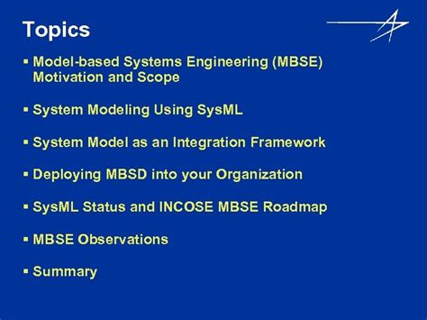 Model Based Systems Engineering MBSE Using Sys ML