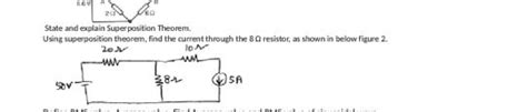 State And Explain Superposition Theorem Using Superposition Theorem Fin
