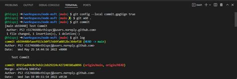 Auto Sign Commits In Codespaces Terminal · Issue 18218 · Githubdocs