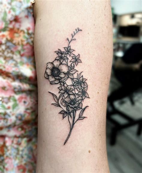 101 Best Larkspur Tattoo Ideas You Have To See To Believe 46 Outsons