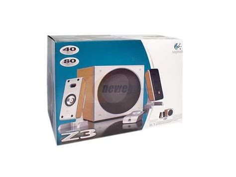 Logitech Z 3 2 1 Wood Grained Speaker Newegg Com