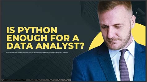 Is Python Enough For A Data Analyst Youtube