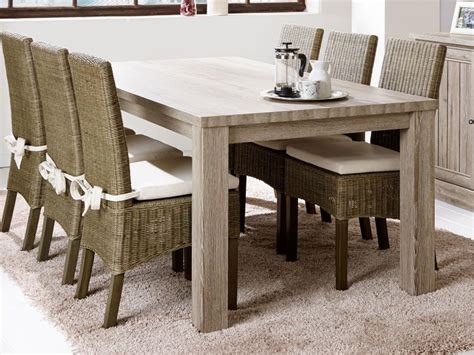 Table Repas Yorko 226 Cm Chêne Cristal Clair Pieds T