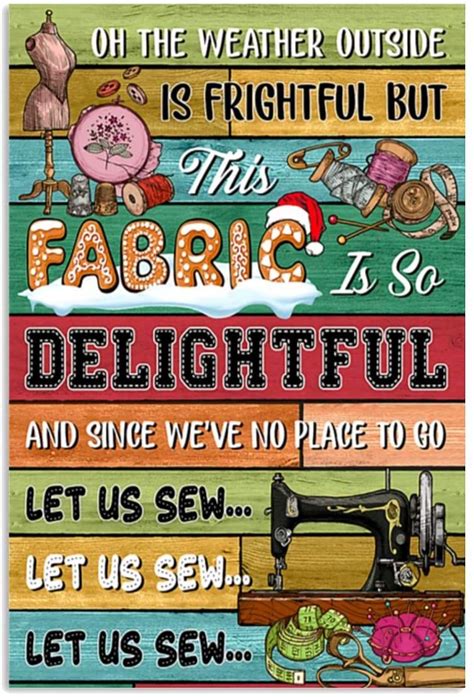 Poster Sewing Let We Sew Vertical Poster Poster Wall Art Print Size