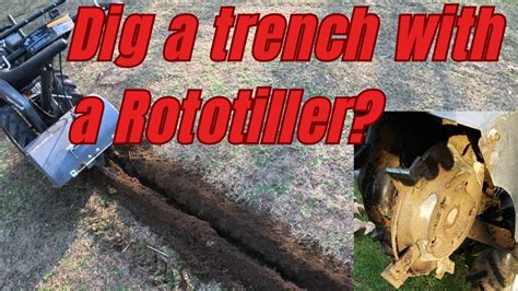 Diy Rototiller Trenching Attachment Youtube