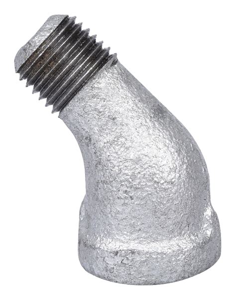 Prosource Ppg121 8 Street Pipe Elbow 1 4 In Threaded 45 Deg Angle