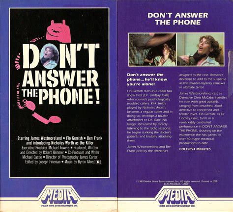 Basement Of Ghoulish Decadence Dont Answer The Phone 1980 1982 Media Home Entertainment Vhs