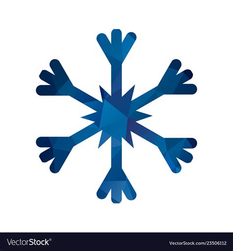 Snow Flake Icon Royalty Free Vector Image Vectorstock