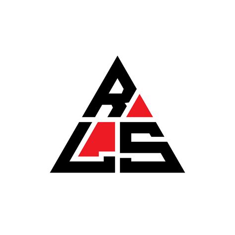 Rls Triangle Letter Logo Design With Triangle Shape Rls Triangle Logo