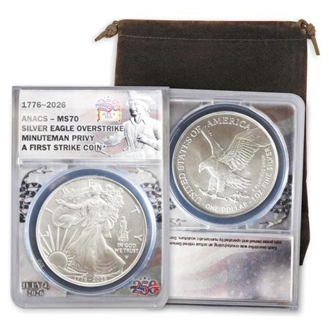 2026 Denver Mint Silver Eagle Daniel Carr Dual Date Overstrike Coin Hsn