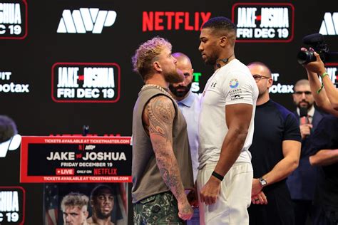 Jake Paul Vs Anthony Joshua Date Card What To Know For Netflix Bout