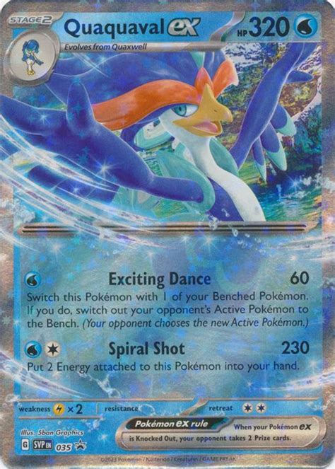 Quaquaval Ex Svp035 Pokemon Promokort På Pokemons Dk
