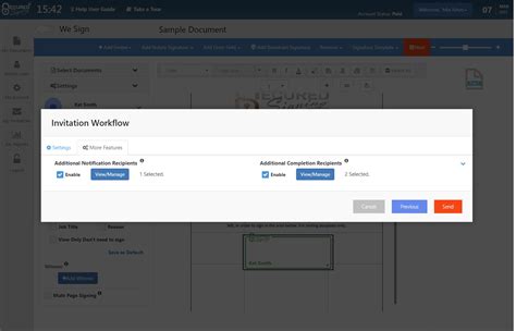 Notification Recipients And Completion Notifications Cc People In