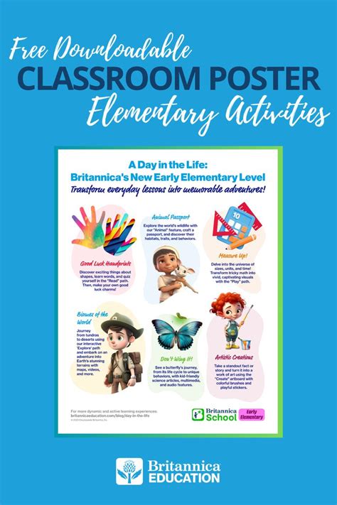Classroom Poster Early Elementary Activities Elementary Activities Classroom Posters