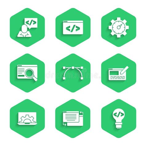set bezier curve ui or ux design front end development web website