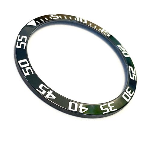 38mm Lume Black Ceramic Bezel Insert High Quality 38mm Lume Black
