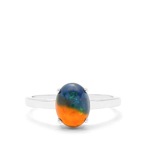Peacock Opal Ring In Sterling Silver 1ct Gemporia