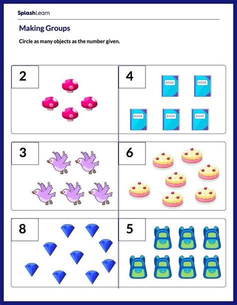 Making Groups Of Objects Worksheet