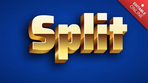 Split Text Effect Generator