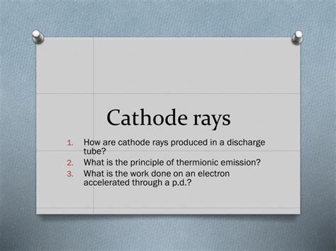 Ppt Cathode Rays Powerpoint Presentation Free Download Id 6355407